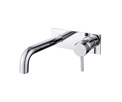 SPIN In Wall Mixer & Spout Kit 200mm Chrome - Casa Lusso