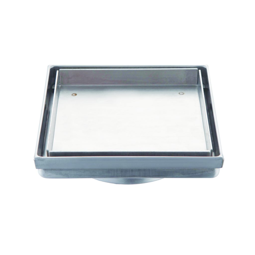 LIDO Square Tile Grate 130mm with DN100 Outlet - Casa Lusso