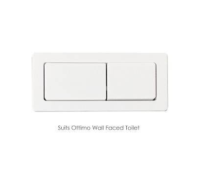 Square White Cistern Buttons to suit 6003 & 6090 - Casa Lusso